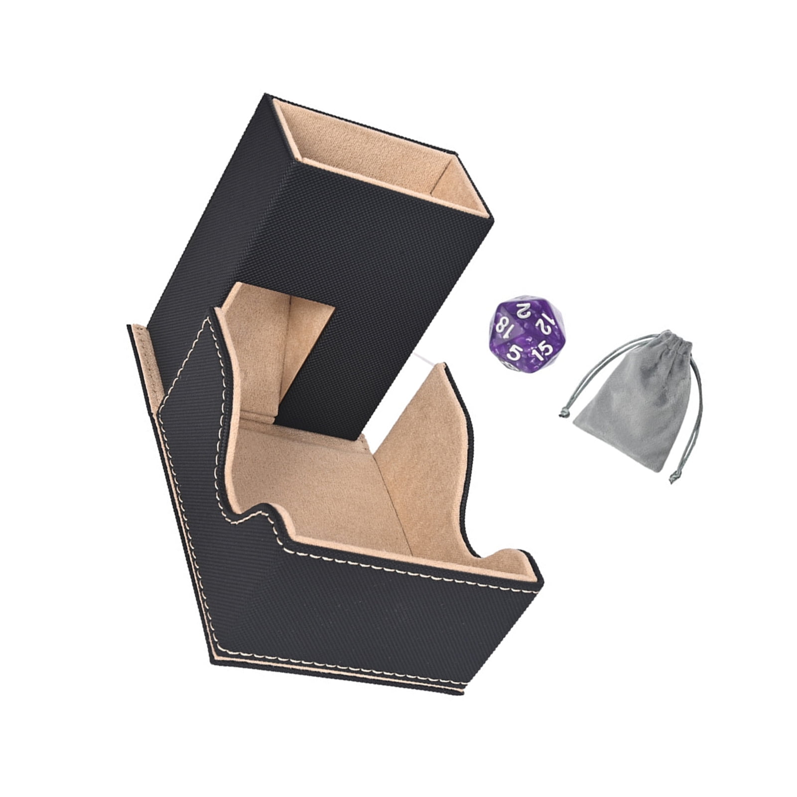 Portable Dices Roller Tower with Flannel Storage Bag for Tabletop RPG ...