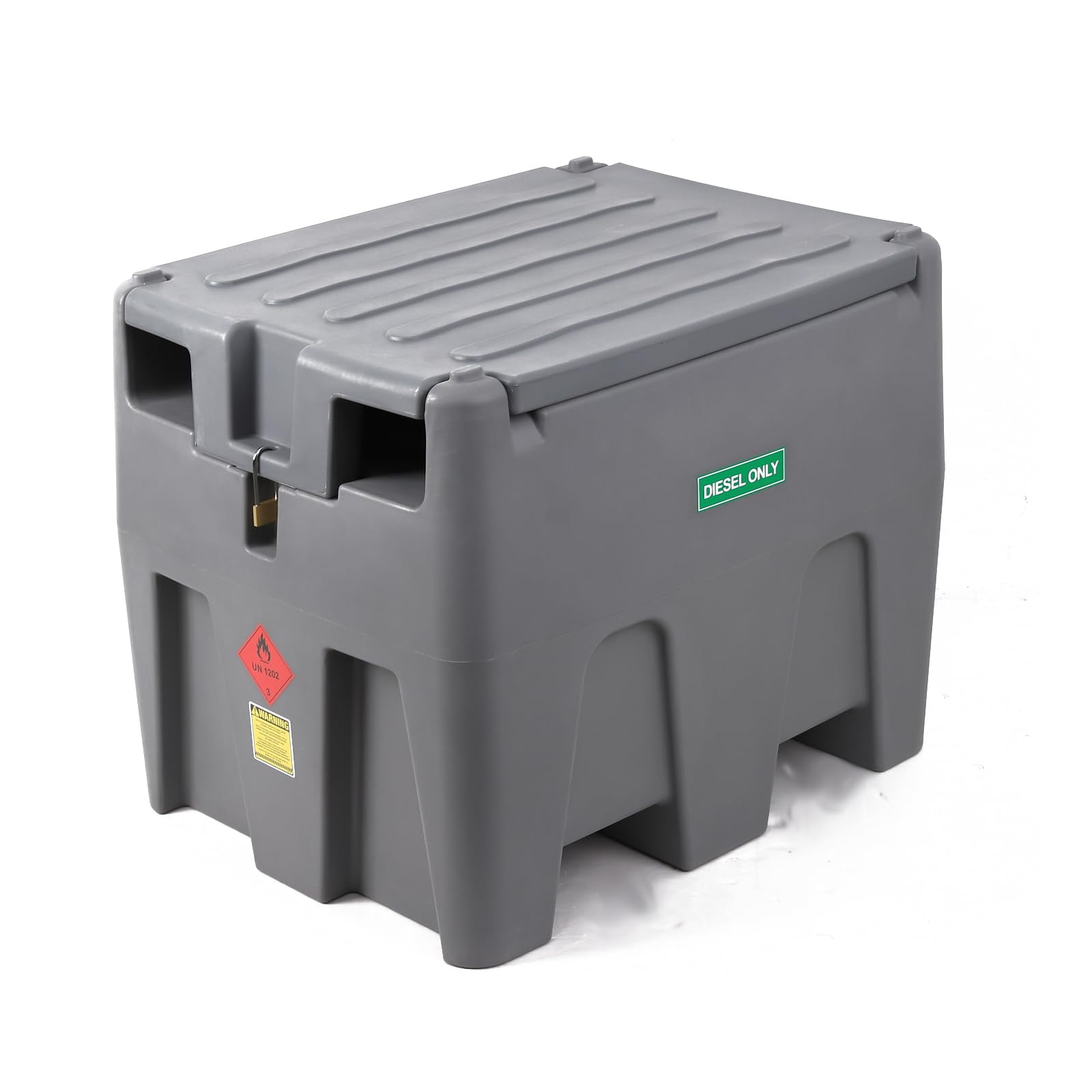 Portable Diesel Fuel Tank with 12V DC Fuel Transfer Pump,58 Gallon Fuel ...