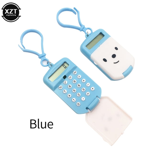 Portable Digit Calculator Kawaii Mini Calculator Cute Creative Keychain ...