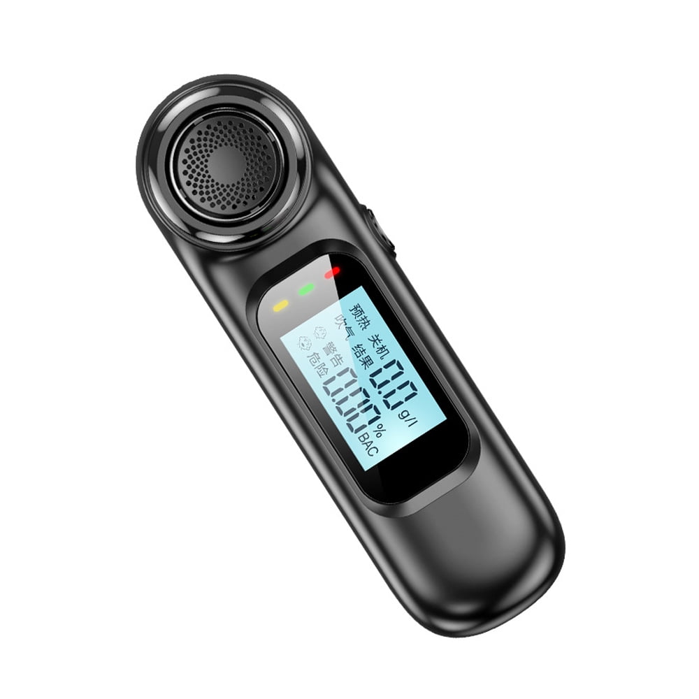 Portable Digital Breathalyzer Mini Professional Rechargeable Alcohol ...