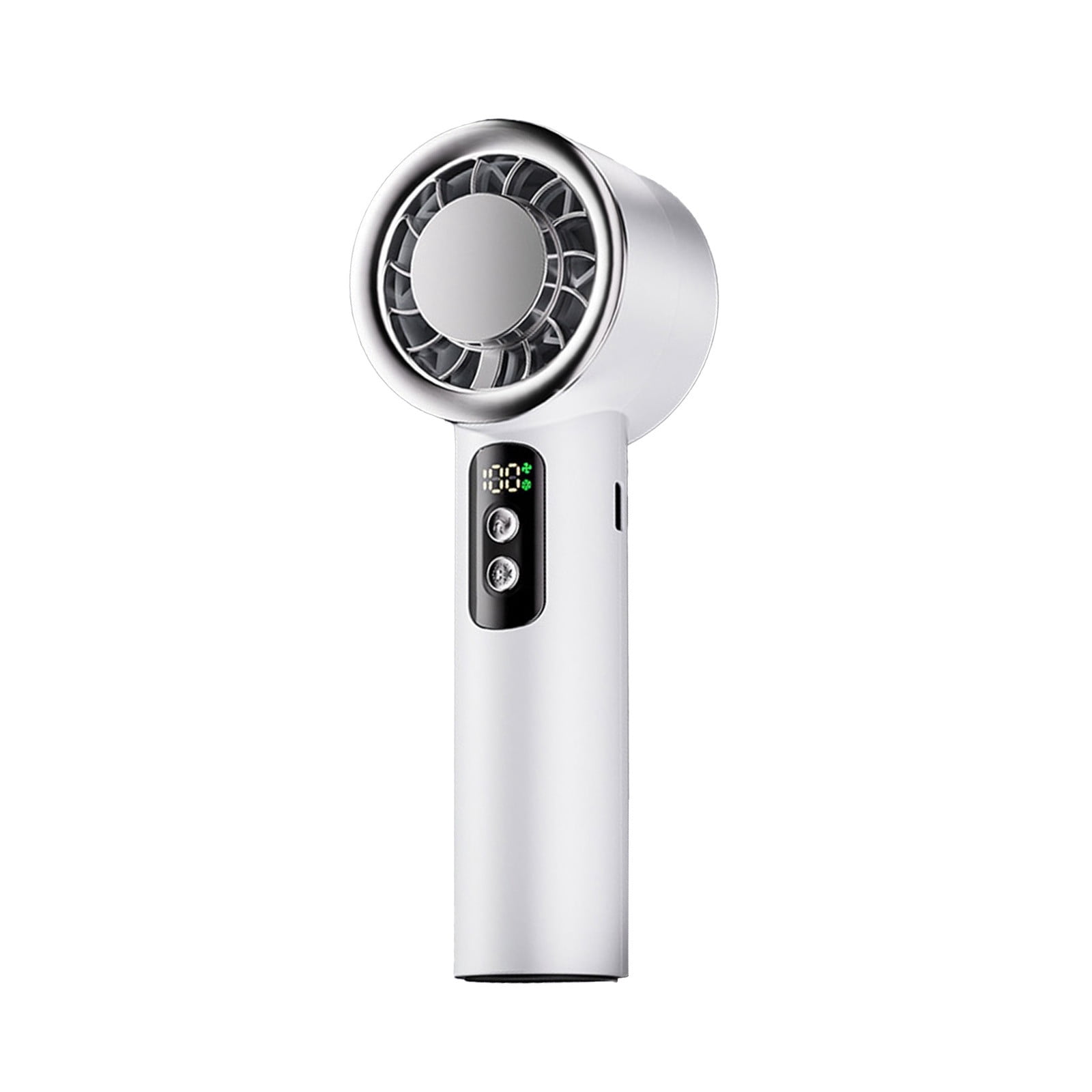 Portable Digital Display Turbine Fan, Handheld Usb Rechargeable Fan ...