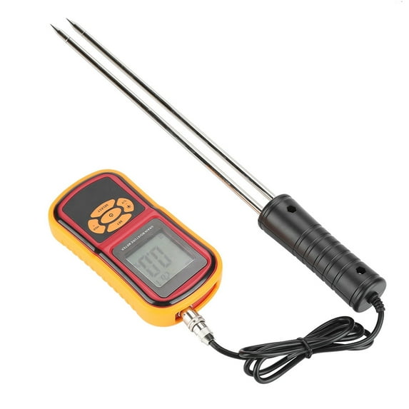 Portable Digital LCD Grain Moisture Temperature Meter For Wheat Rice ...