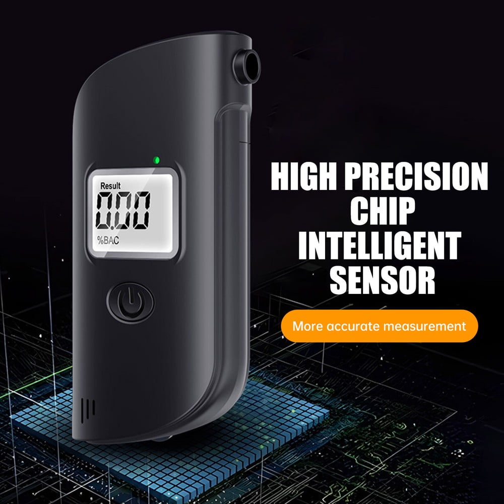 Portable Digital LCD Police Breath Breathalyzer Alcohol Tester Analyzer ...
