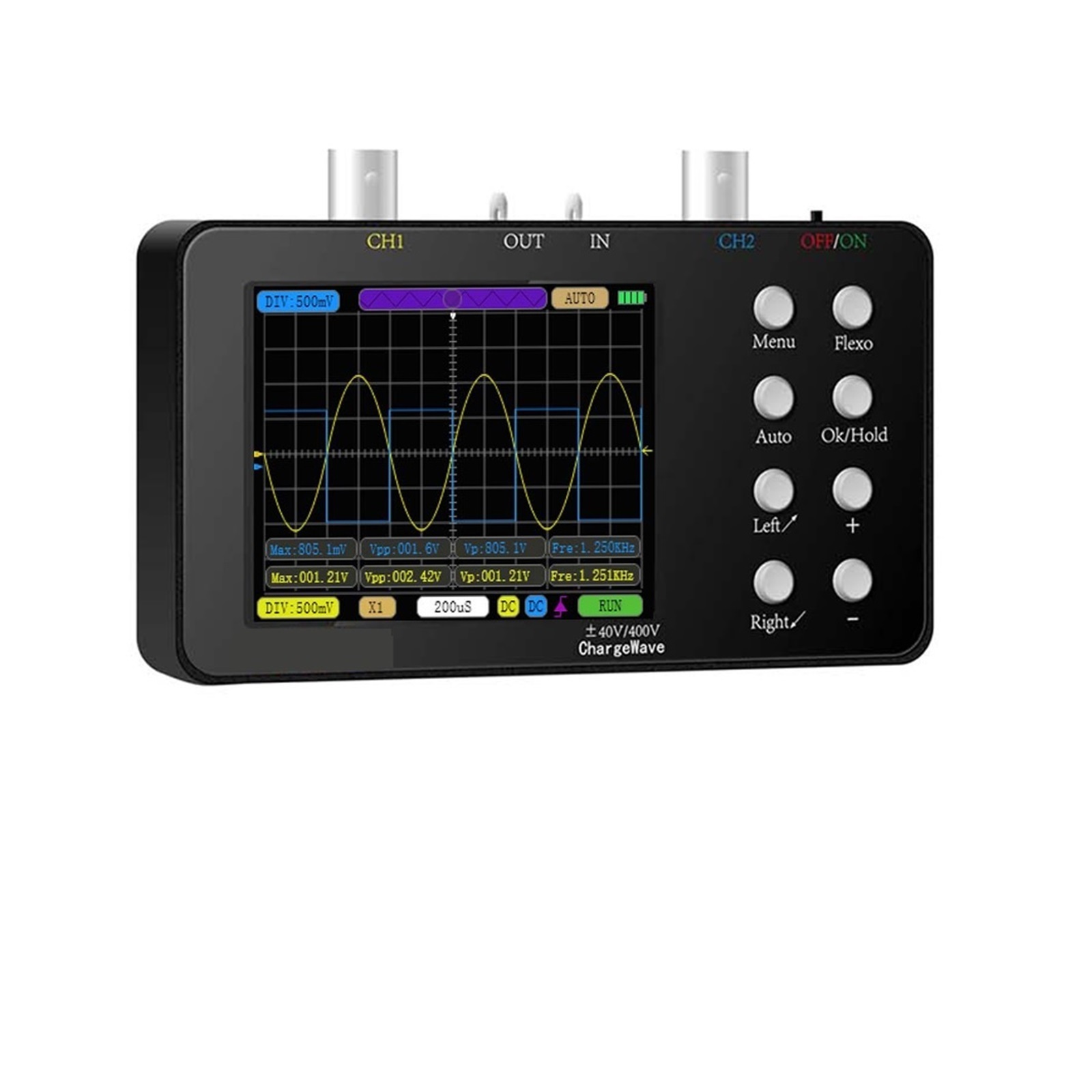Portable Digital Oscilloscope 50M Sampling Rate 10M Analogue Bandwidth ...