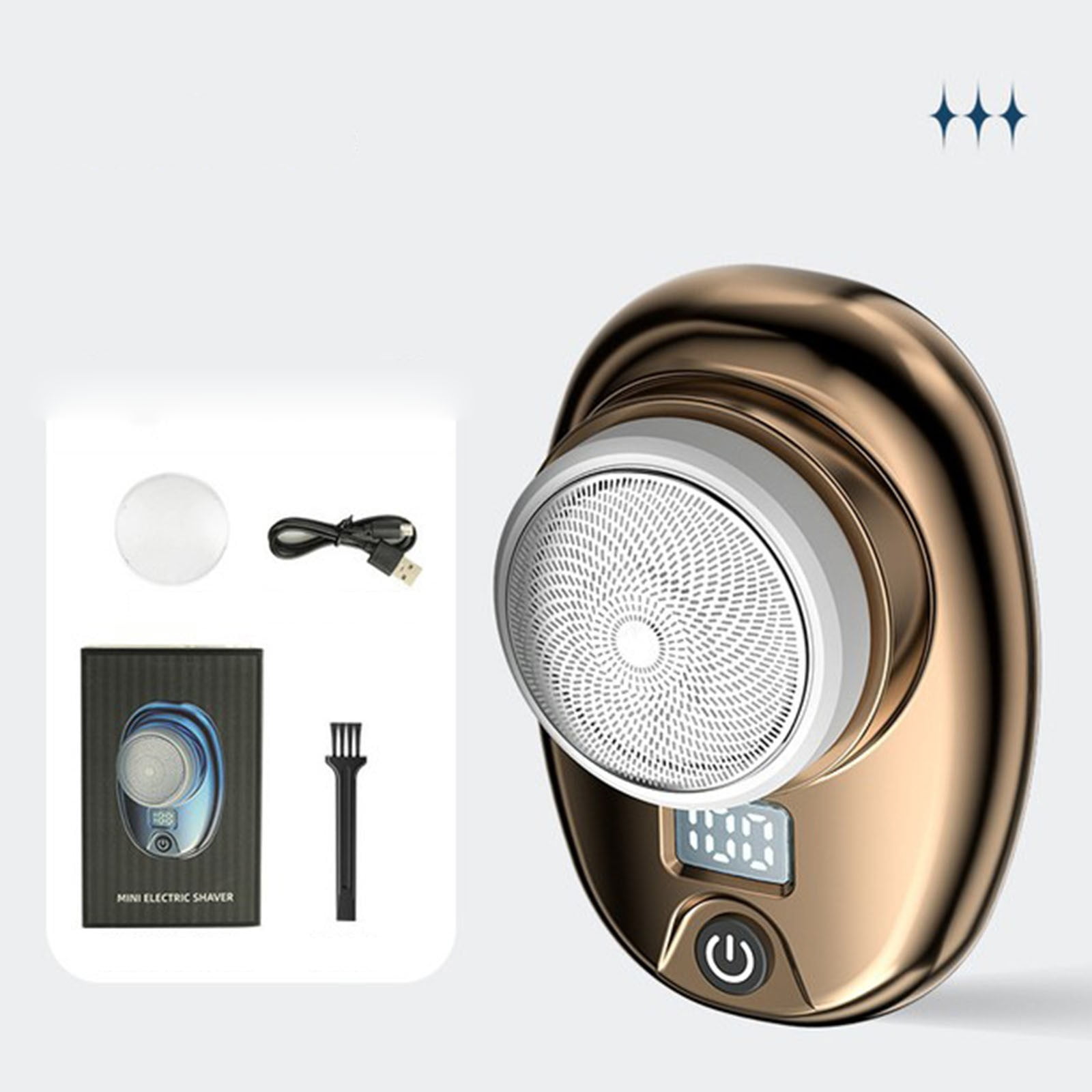 Portable Digital Shaver Travel Compact Mini Shaver Water Wash Shaver ...