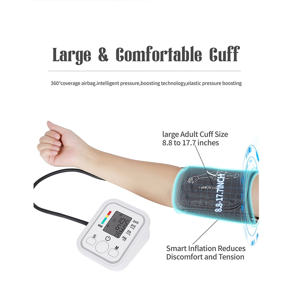 Portable Digital Tonometer LCD Arm Blood Pressure Monitor Tonometer ...
