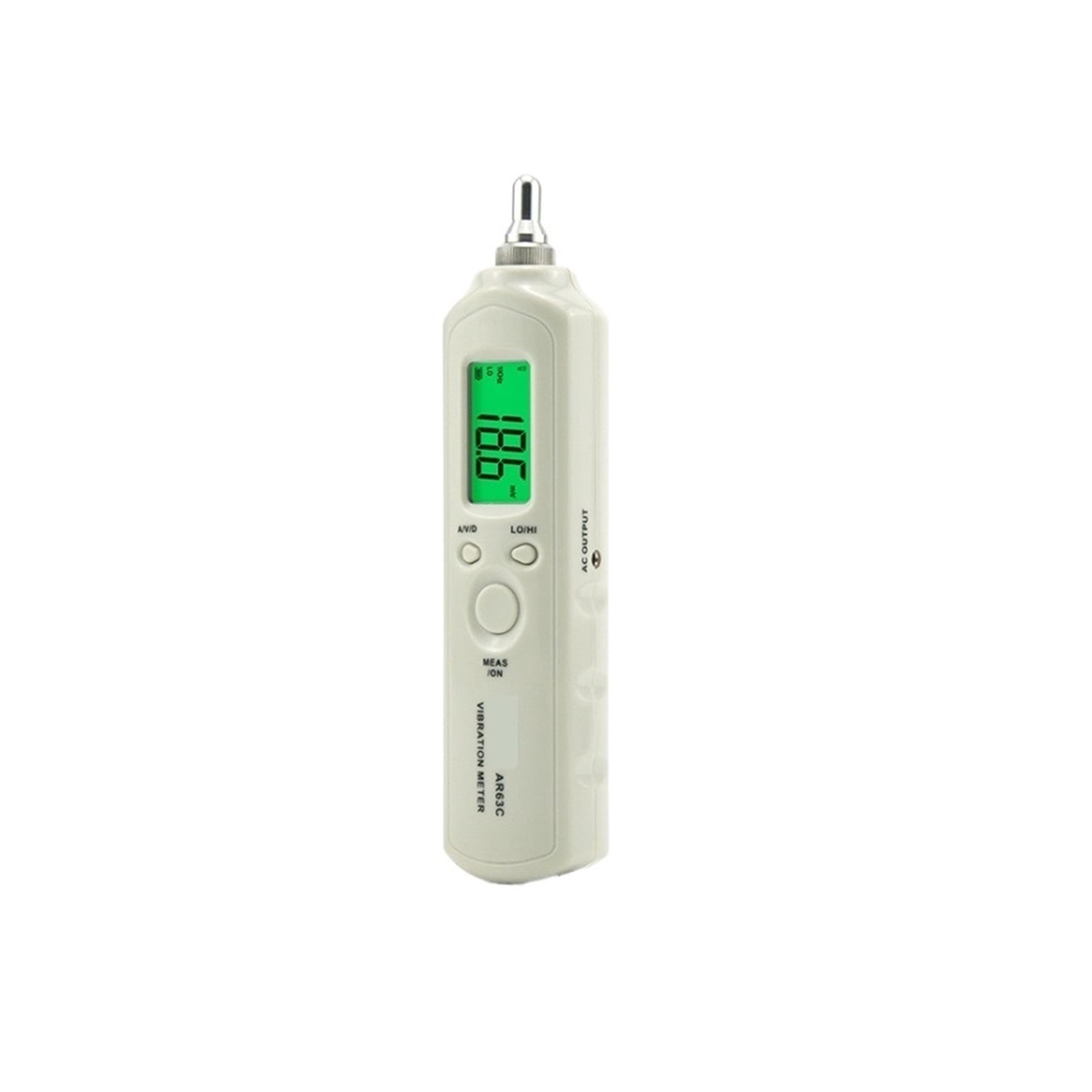 Portable Digital Vibrometer AC Output 9V Battery Vibration Meter ...