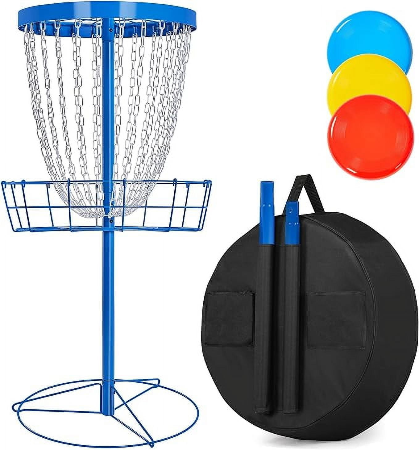 Portable Disc Golf Basket Target Disc Sports 12-Chain Practice Disc ...