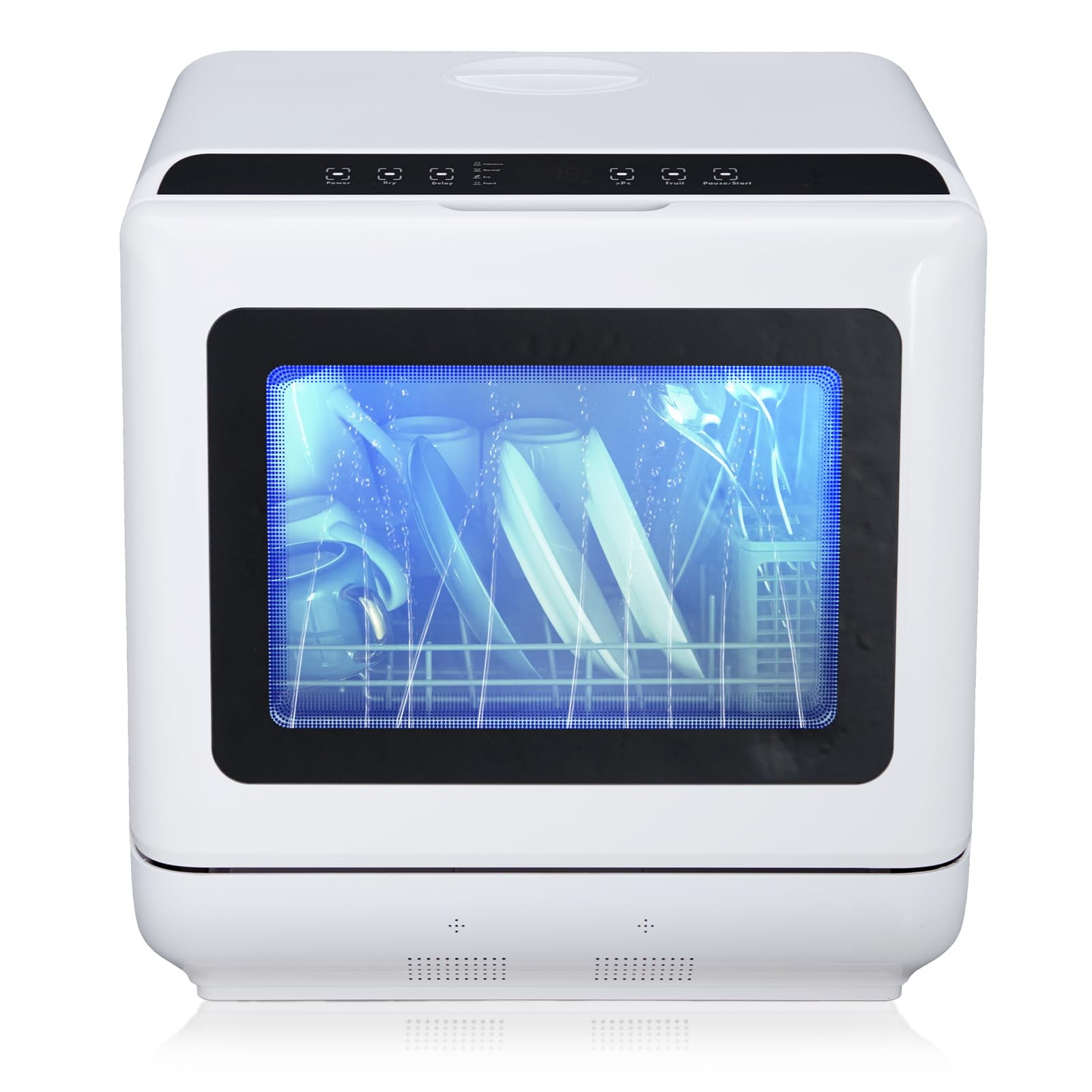 Portable Dishwasher, Countertop Dishwasher with Water Tank, 5 Programs ...