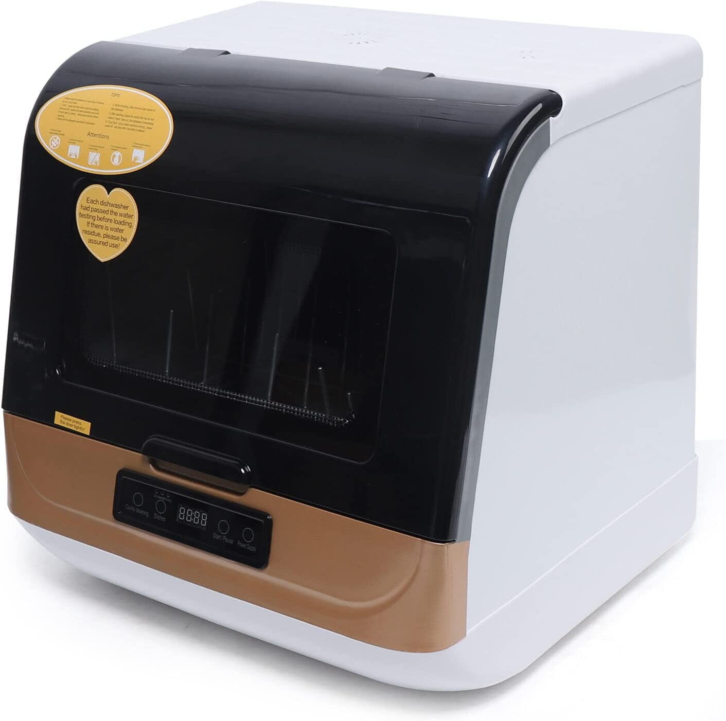 Portable Dishwasher,Spray Type Mini Dish Washer,1200W Countertop ...