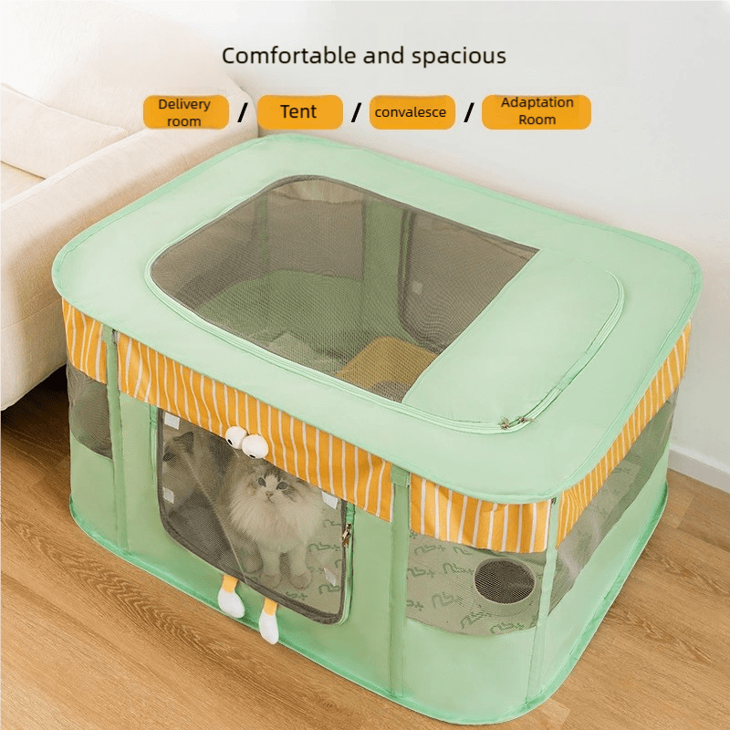 Portable Dog Cat Playpens, Foldable Birthing Box for Cats/Dogs, 360 ...