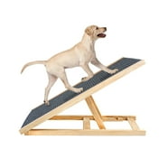 TRIXIE Foldable Non-Slip 62" Long Plastic Pet Ramp, Black, 200 lb Limit ...