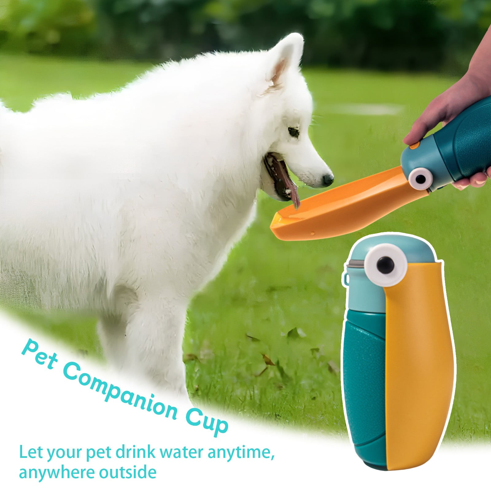 Portable Dog Water Bottle - Leak-Proof Water Dispenser with Drinking ...