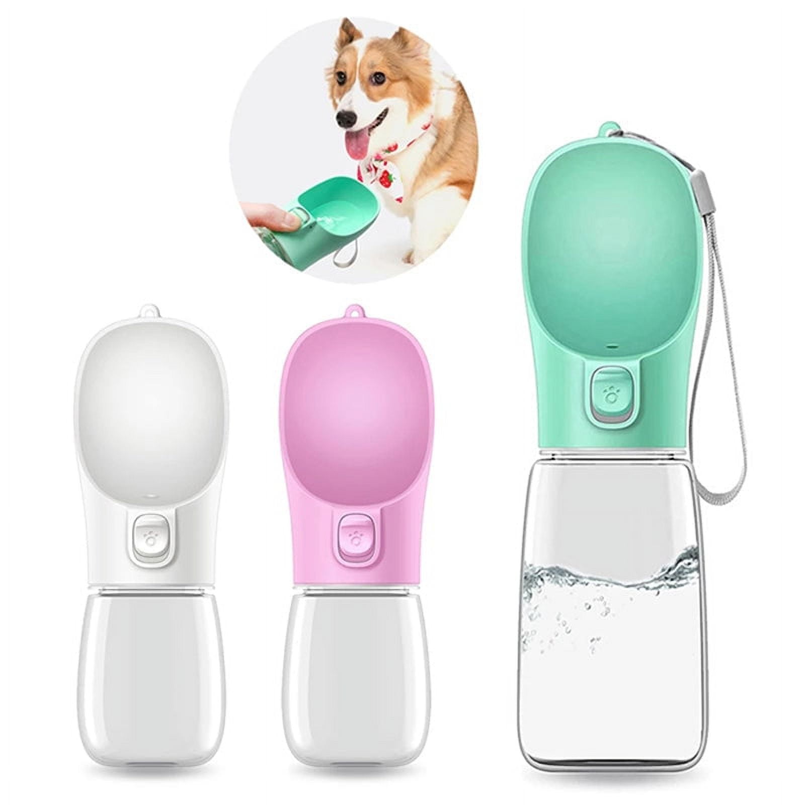 Portable Dog Water Bottle with Poop Bag Dispenser, Dog Travel Water ...