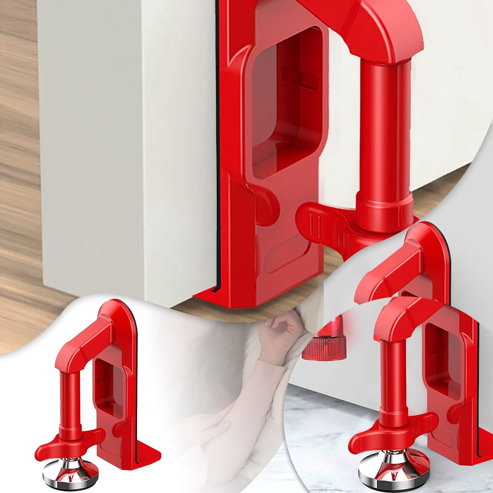 Portable Door Lock Jammer for Travel Safety, Heavy Duty No-Drill Door ...