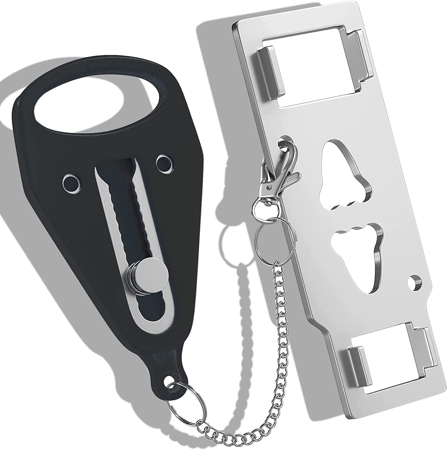 Portable Door Lock-Solid Heavy Duty Extra Lock for Additional Privacy ...