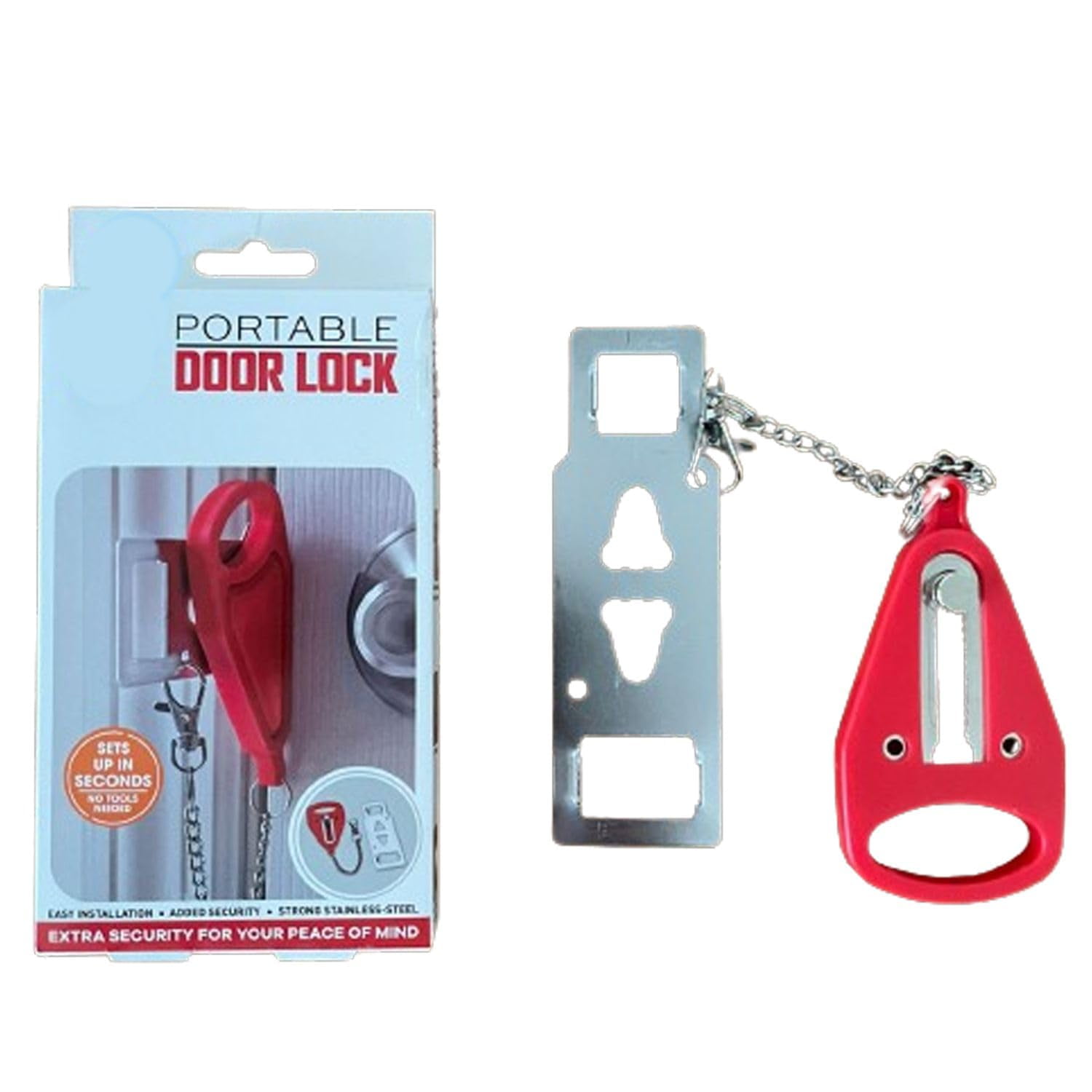 Portable Door Lock for Travel, Hotel Door Lock, Door Locks for Bedrooms, Airbnb, Apartment ...