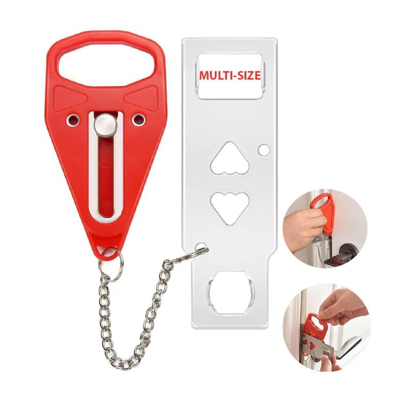 Portable Door Lock for Hotel, Home, College Dorm, safety, lock door (1 ...