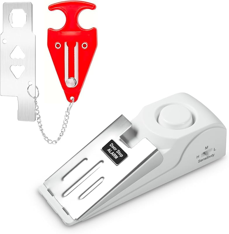 Portable Door Stop Alarm and Traveling Hotel Door Lock, No Installation ...