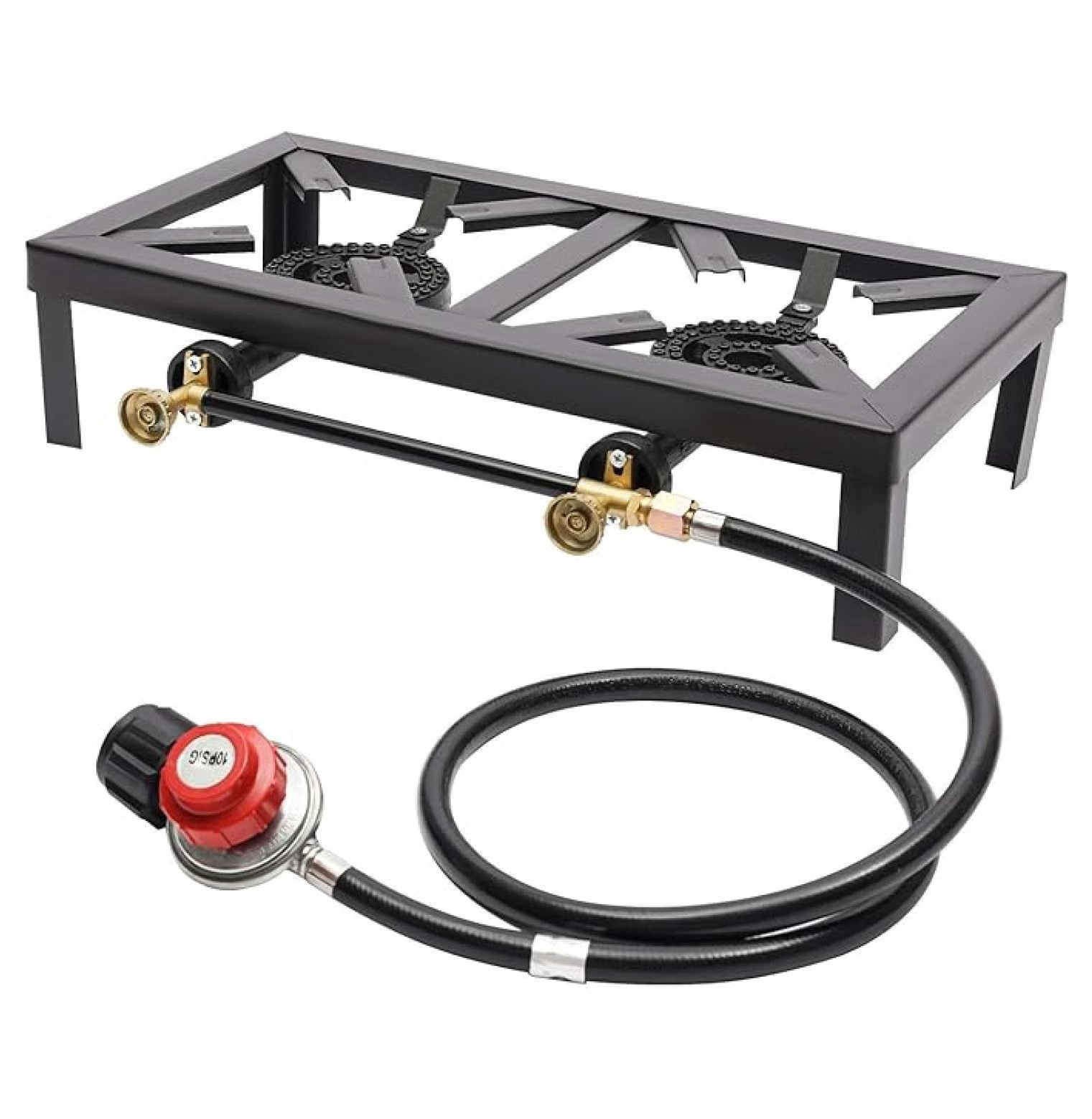 Portable Double Burner Outdoor Gas Stove Propane Cooker, Propane Stove ...
