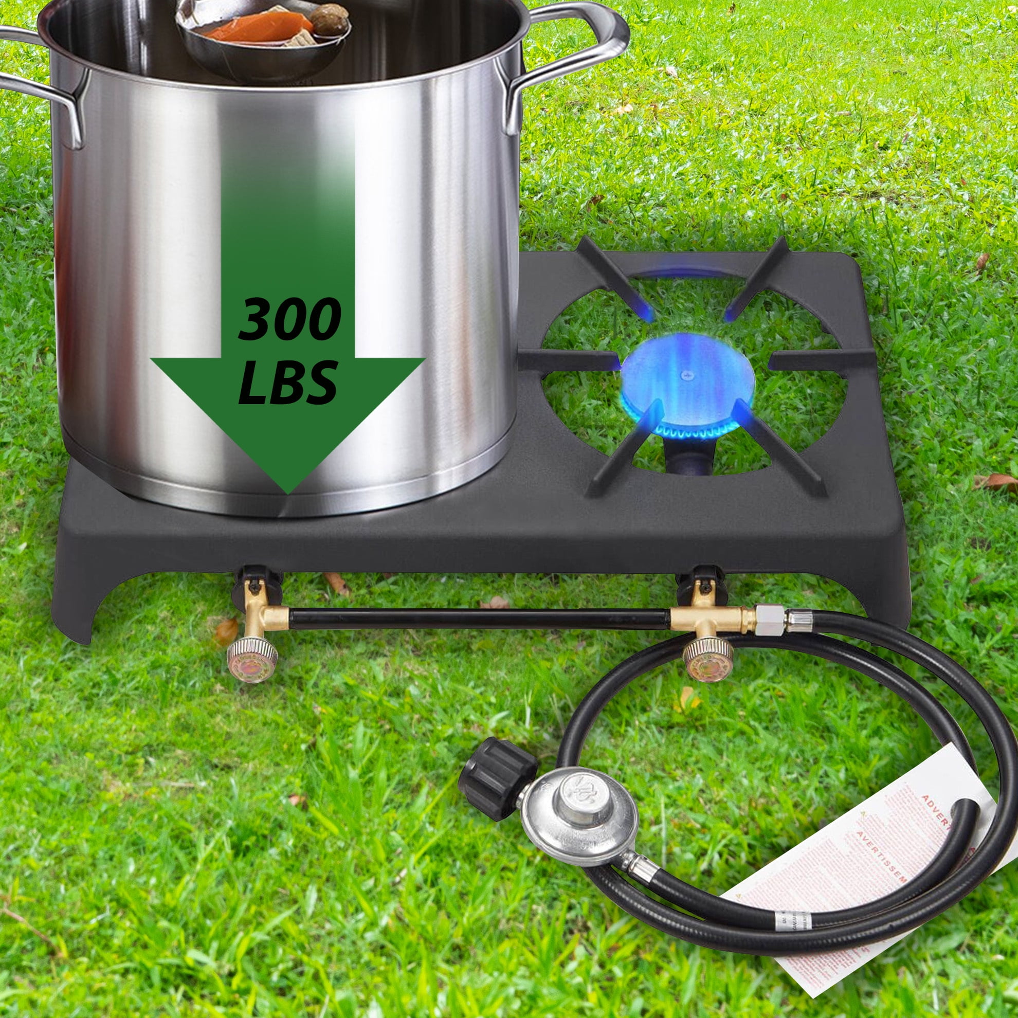 Portable Double Burner Propane Stove with CSA Certified Regulator ...