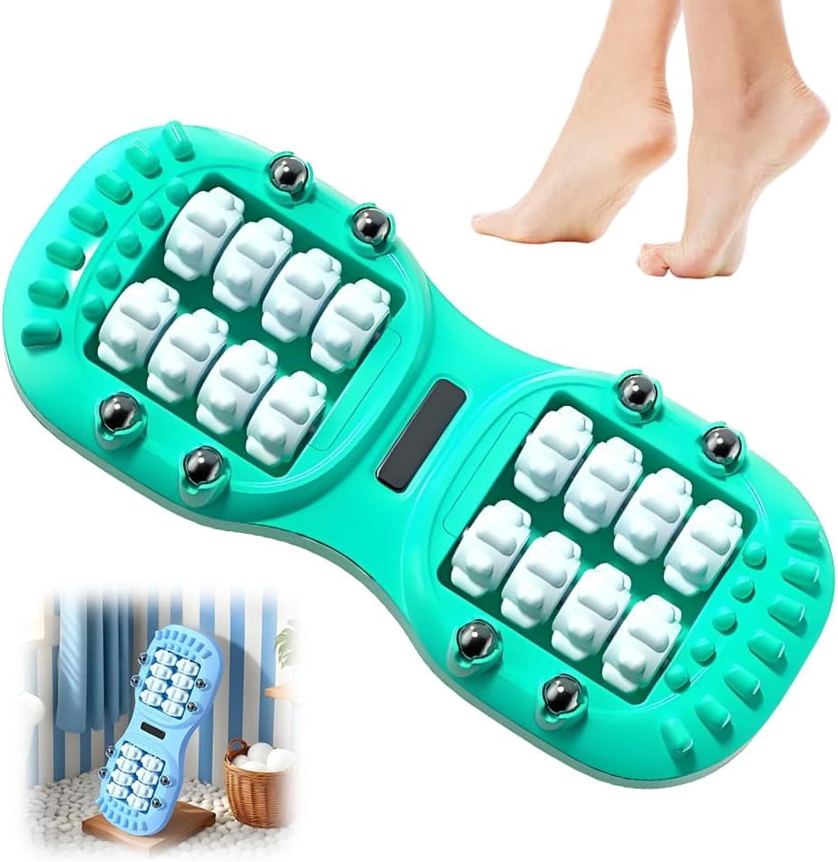 Portable Double Foot Massage Roller, 2025 Upgraded Foot Massage Roller ...