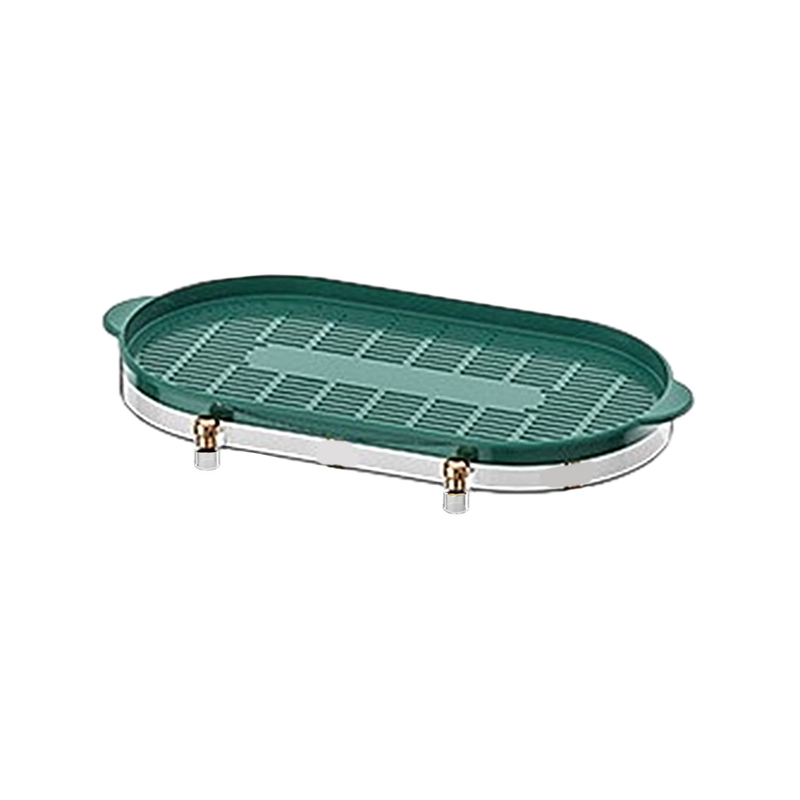 Portable Double Layer Cup Stand with Drainages Function Space Efficient ...