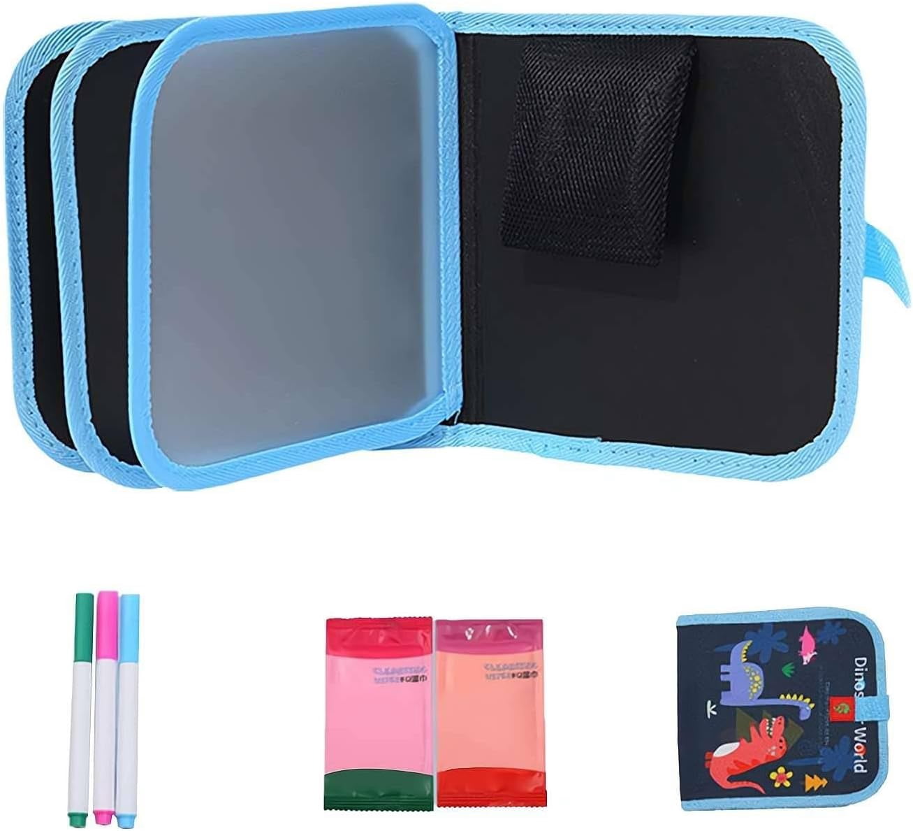 Portable Drawing Book, 2026 New Reusable Scribble Book and Markers ...