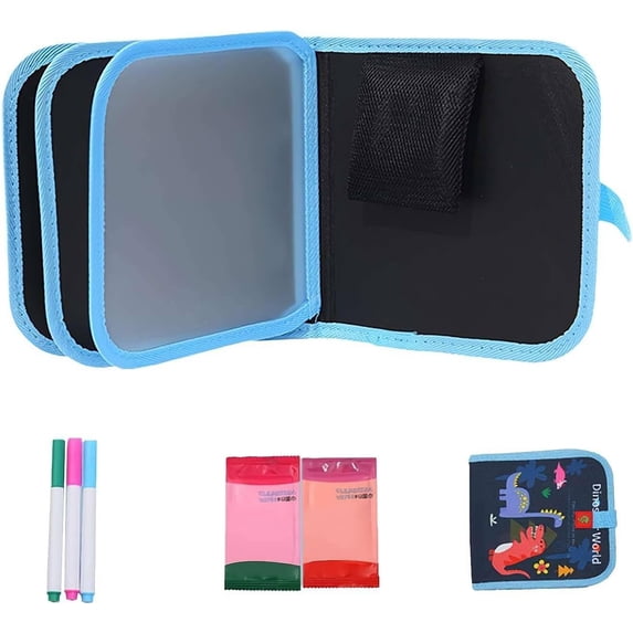 Portable Drawing Book, 2026 New Reusable Scribble Book and Markers ...
