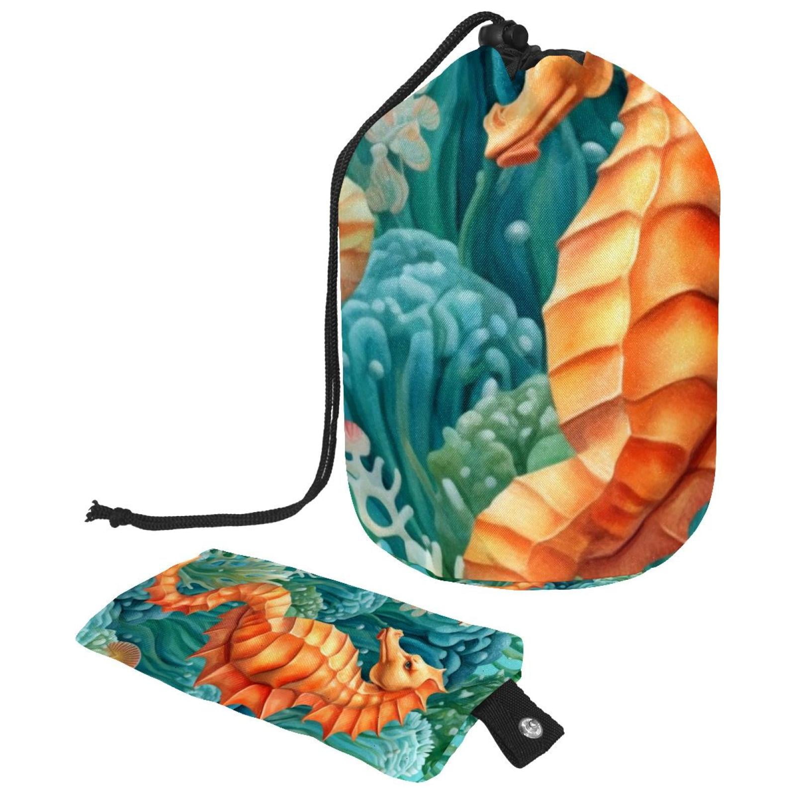 Portable Drawstring Foldable Travel Mesh Shower Bags Organizer Mesh ...