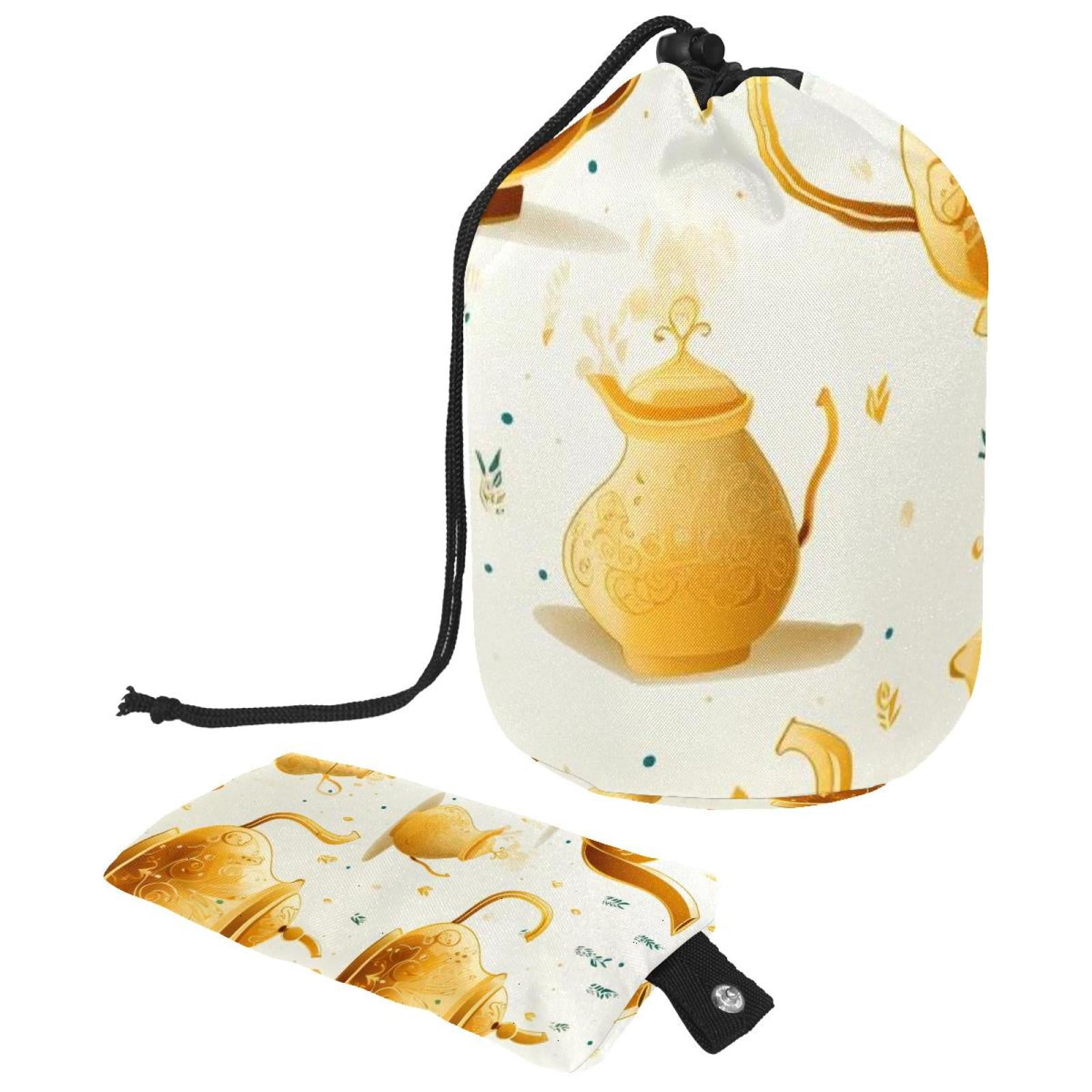 Portable Drawstring Foldable Travel Wash Bag with Mesh Laundry, Shower ...