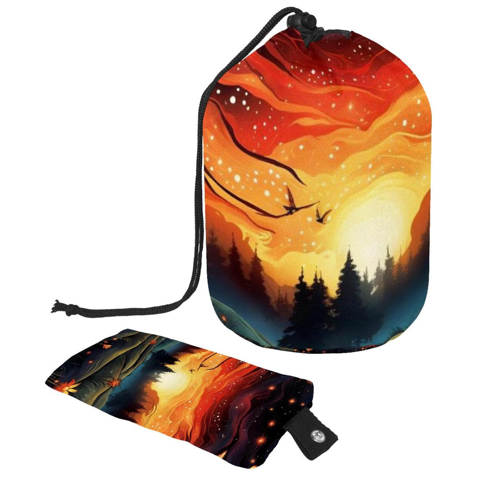 Portable Drawstring Wash Bag Mesh Bags Laundry Bags Foldable Travel ...
