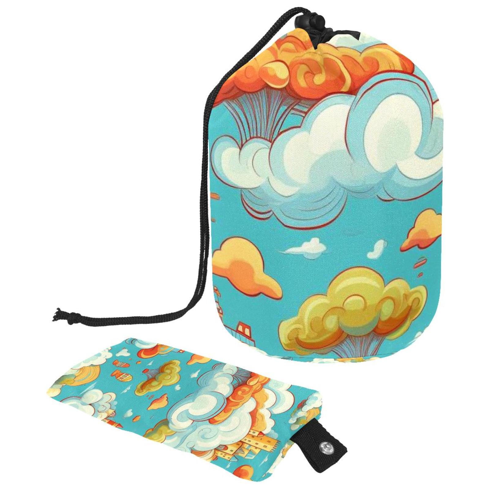 Portable Drawstring Wash Bag Mesh Bags Laundry Bags Foldable Travel ...