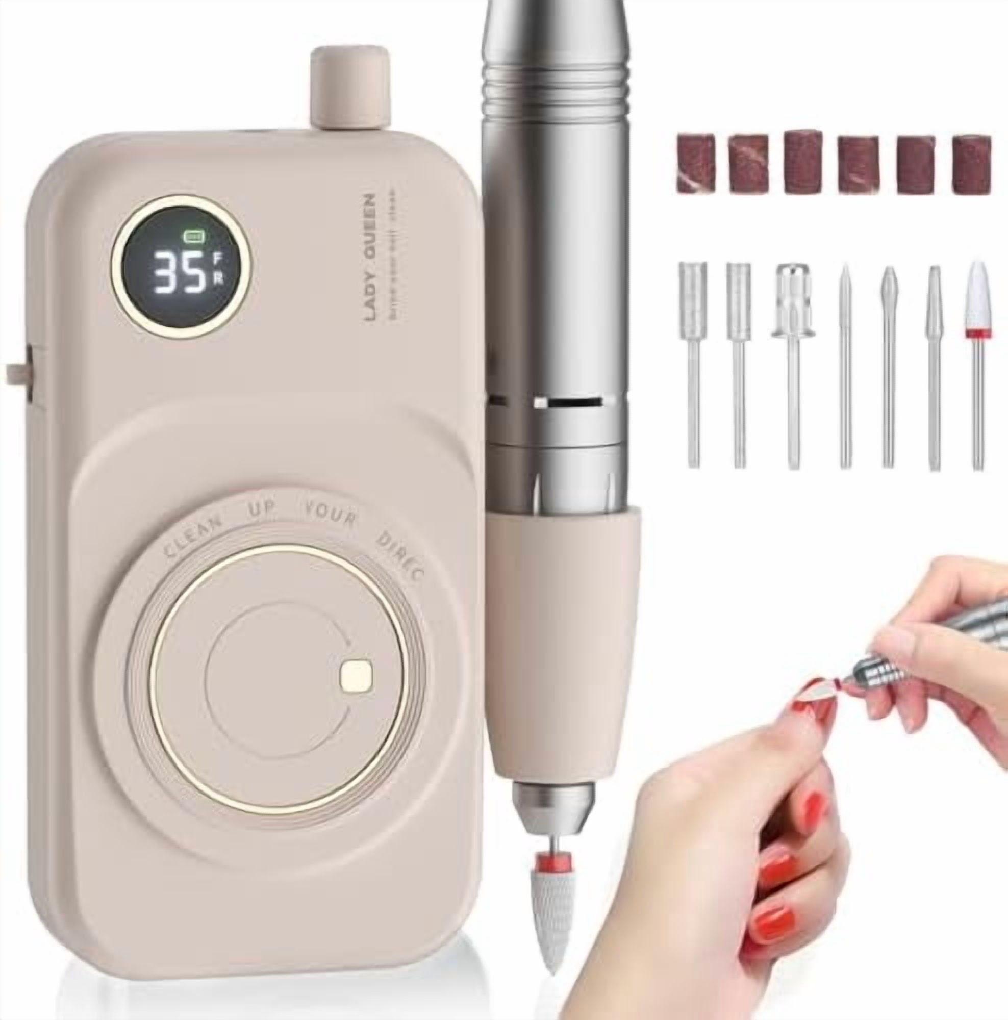 Portable Drill File: 35000RPM Professional E File Machine,for Nails ...