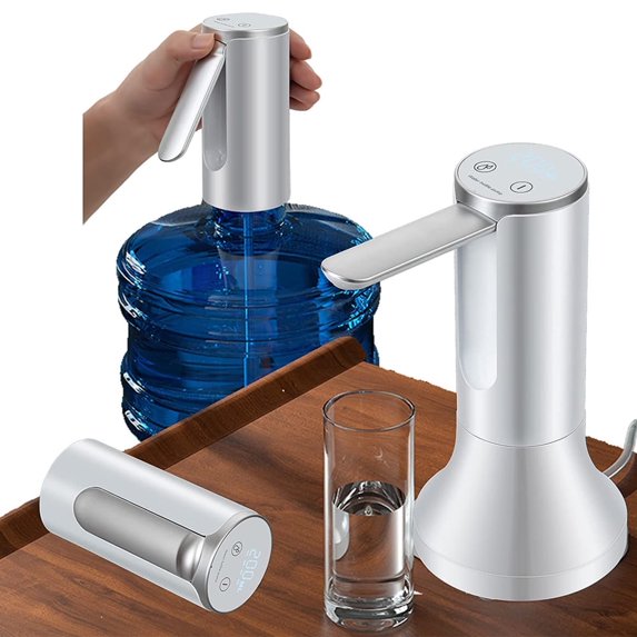 Portable Drink Dispenser Electric Water Dispenser Pump Foldable Desktop ...