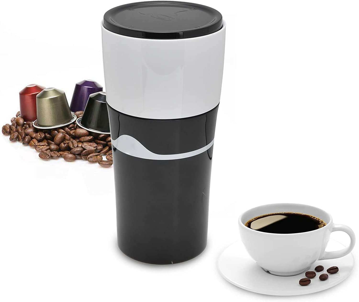 Portable Drip Coffee Maker, 450ML Travelling Drip Coffee Machine Office ...