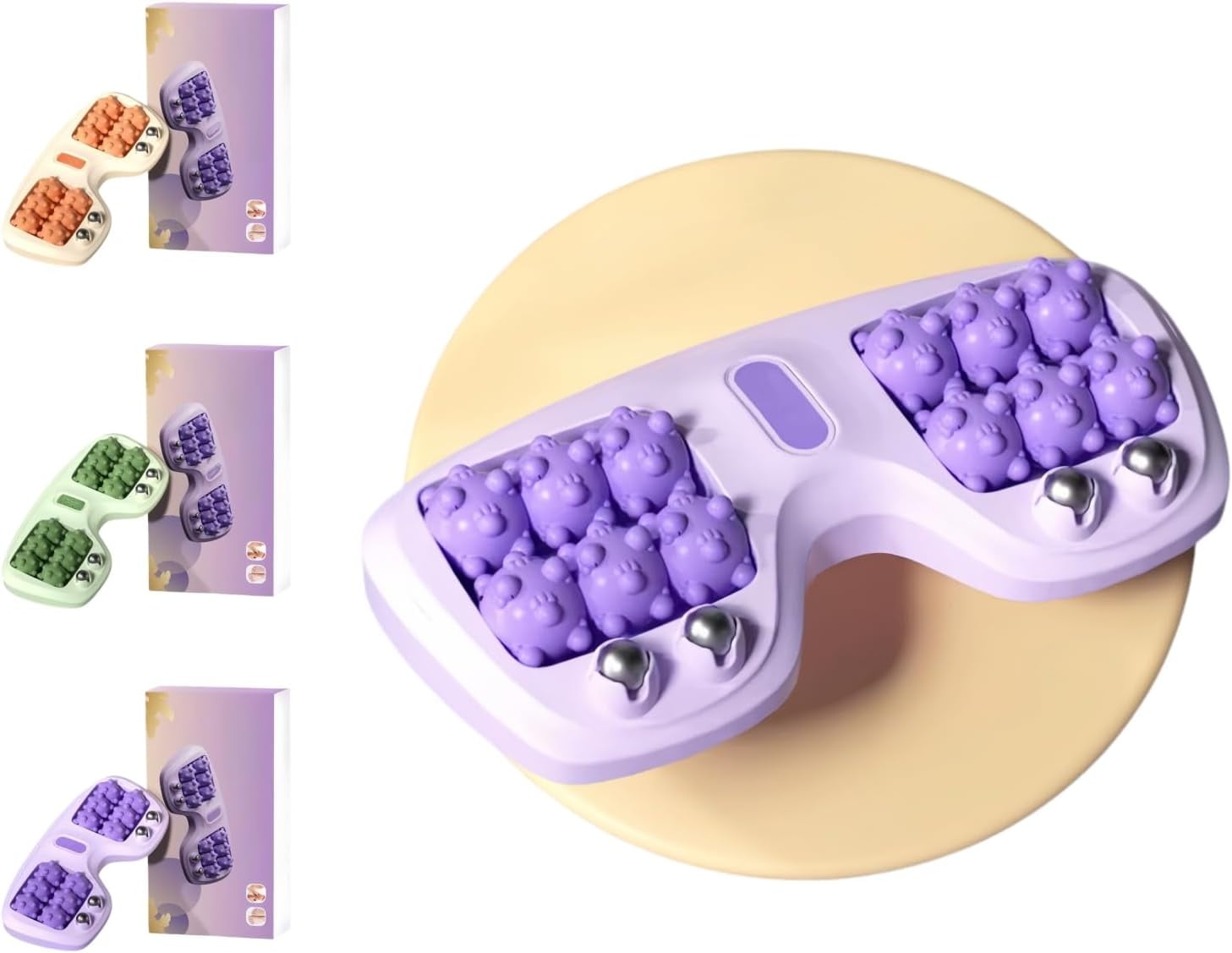 Portable Dual Foot Massage Roller, Foot Massager Roller for Plantar ...