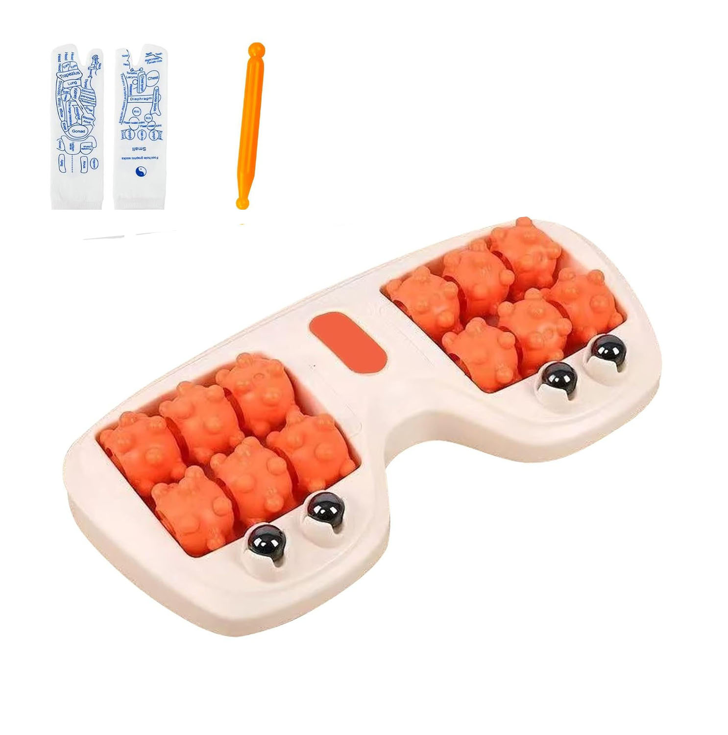 Portable Dual Foot Massage Roller, New Dual Foot Acupressure Therapy ...