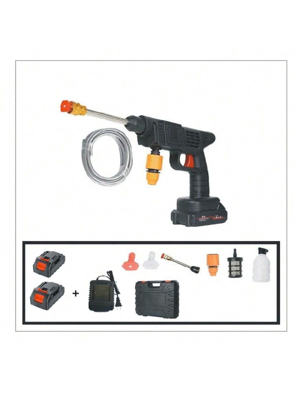 Portable Dual Lithium Battery High Pressure Car Wash Watering Car ...
