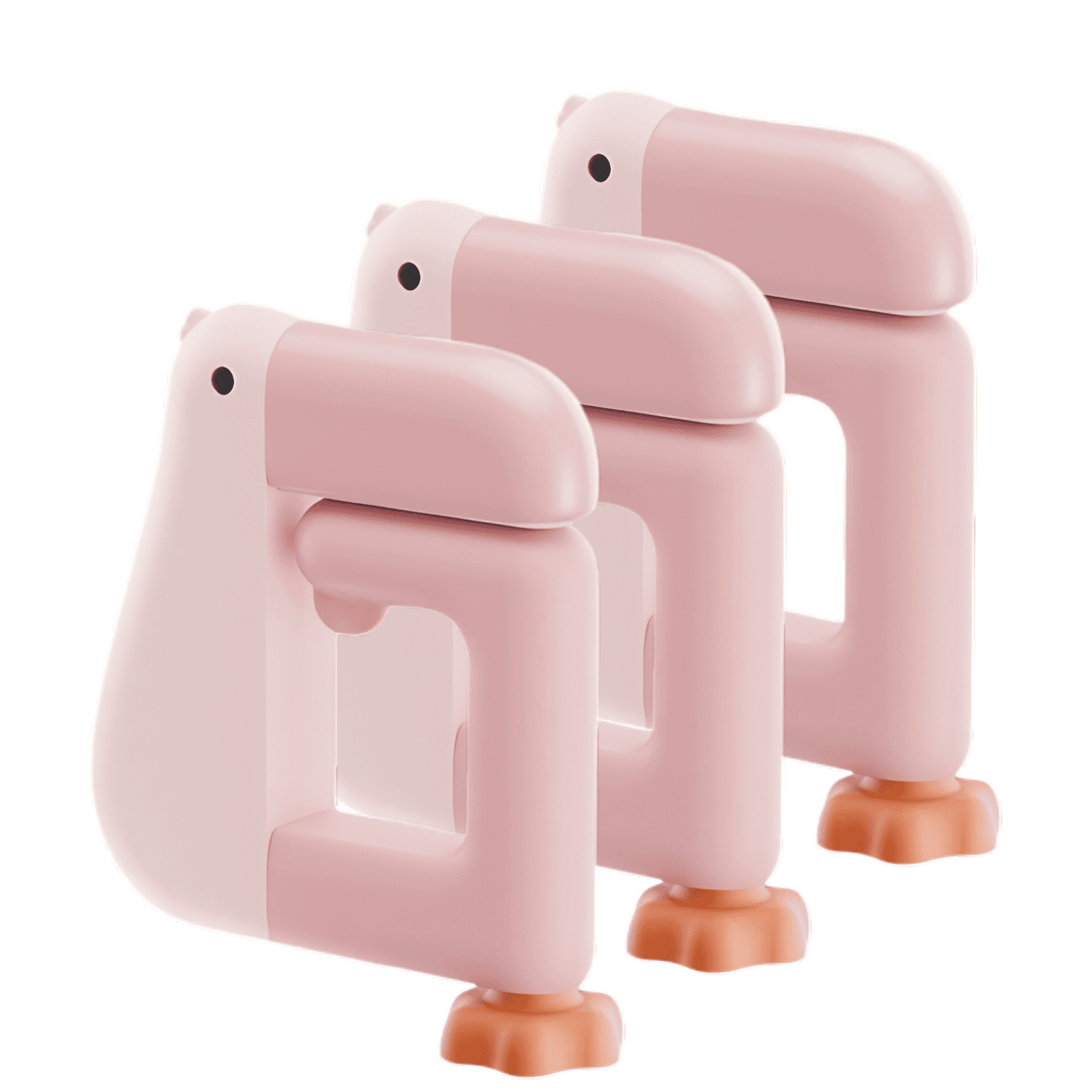 Portable Duck Shaped Detachable Non-Slip Folding Table Hook 3PCS No ...