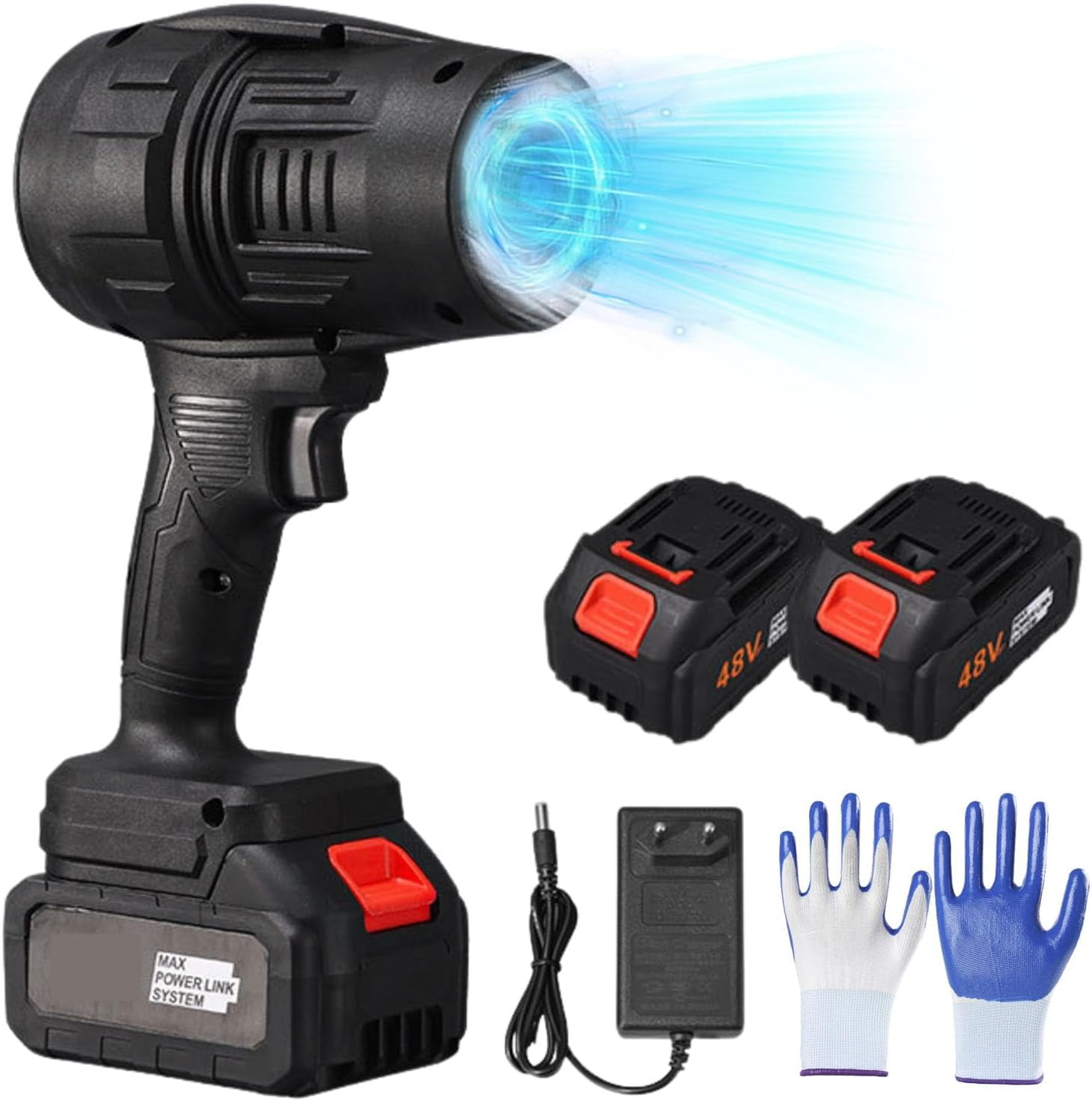 Portable Dust Cleaner, 2025 Upgraded Cordless Leaf Blower 180000RPM ...