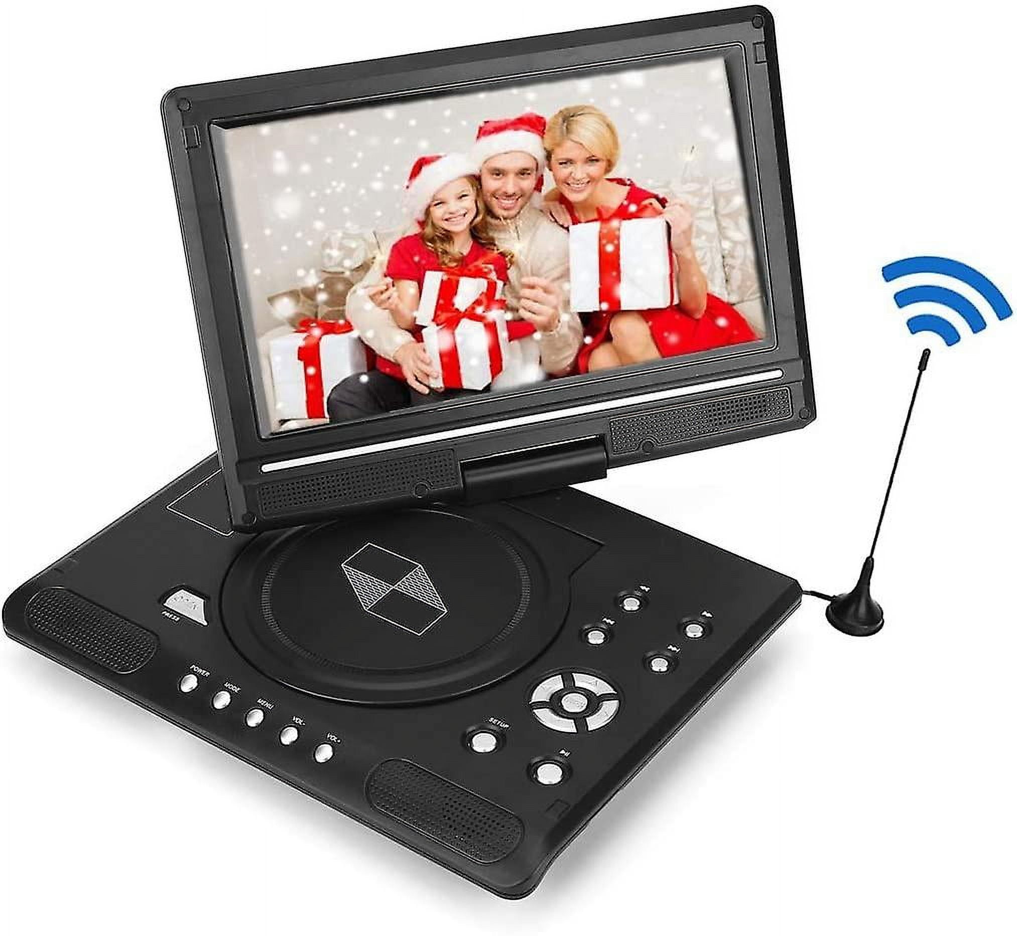 Portable Dvd Player With Sync Tv Feature, Swivel Screen For Versatile ...