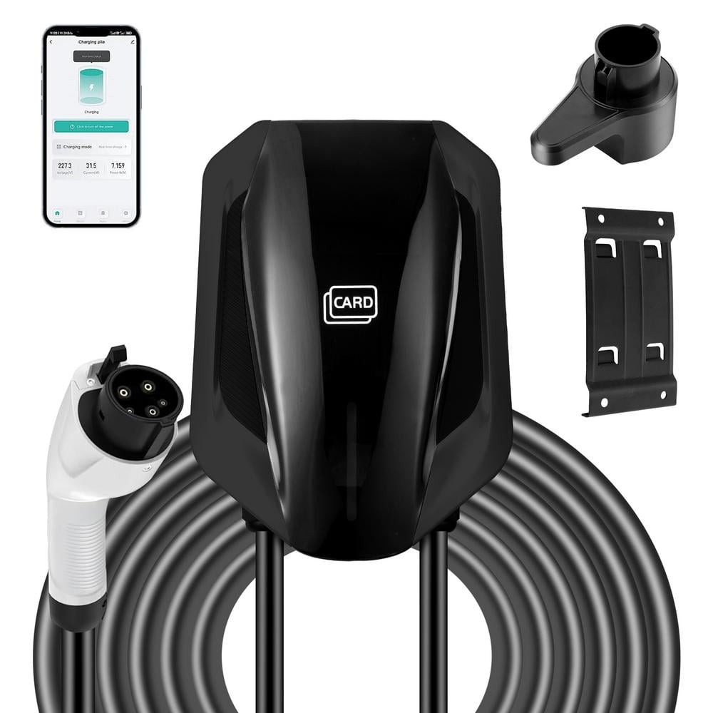 Portable EV Charger,Level 2 EV Charger 11.5KW 48Amps Portable Fast ... Portable EV Charger,Level 2 EV Charger 11.5KW 48Amps Portable Fast ...