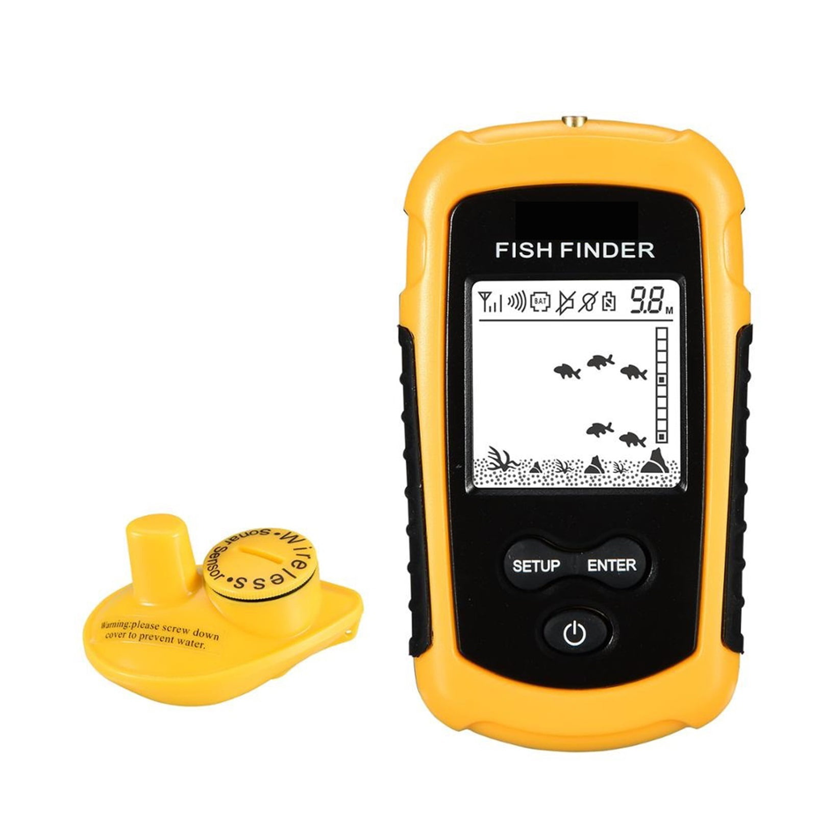 Portable Echo Sounder Sonar Depth Ocean River Wireless Fish Finder ,Easy to Use - Walmart.com
