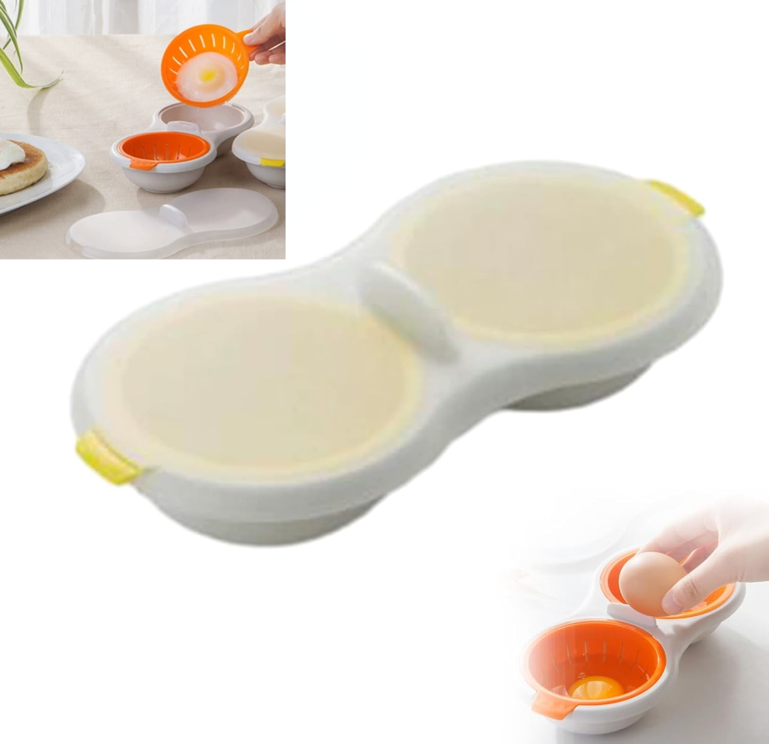 Portable Egg Cooker For Microwave, Inoitiallyed/Cafeteriam Microwave ...