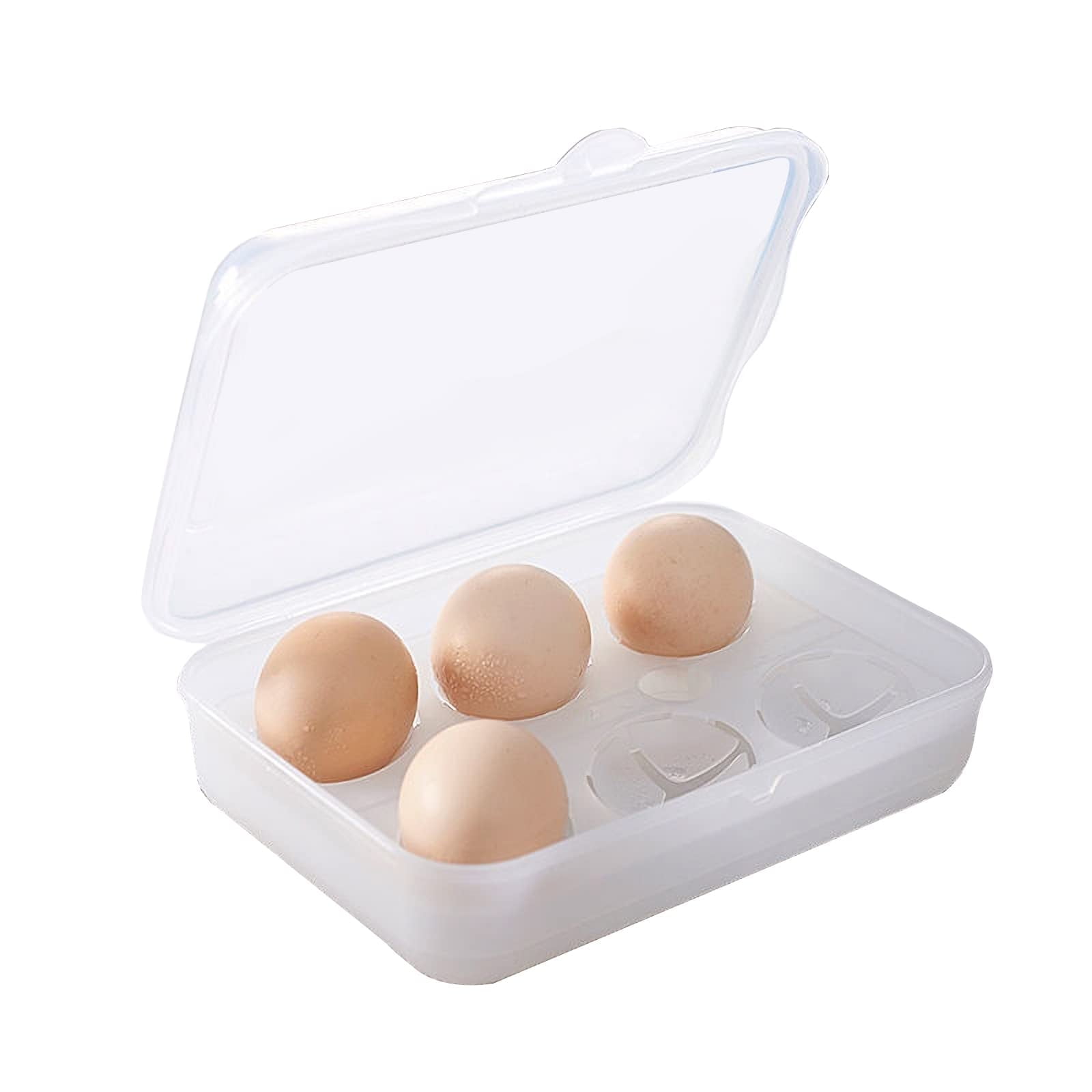 Portable Egg Storage Box, 6 Tray Shockproof Egg Protector Tray, Folding ...