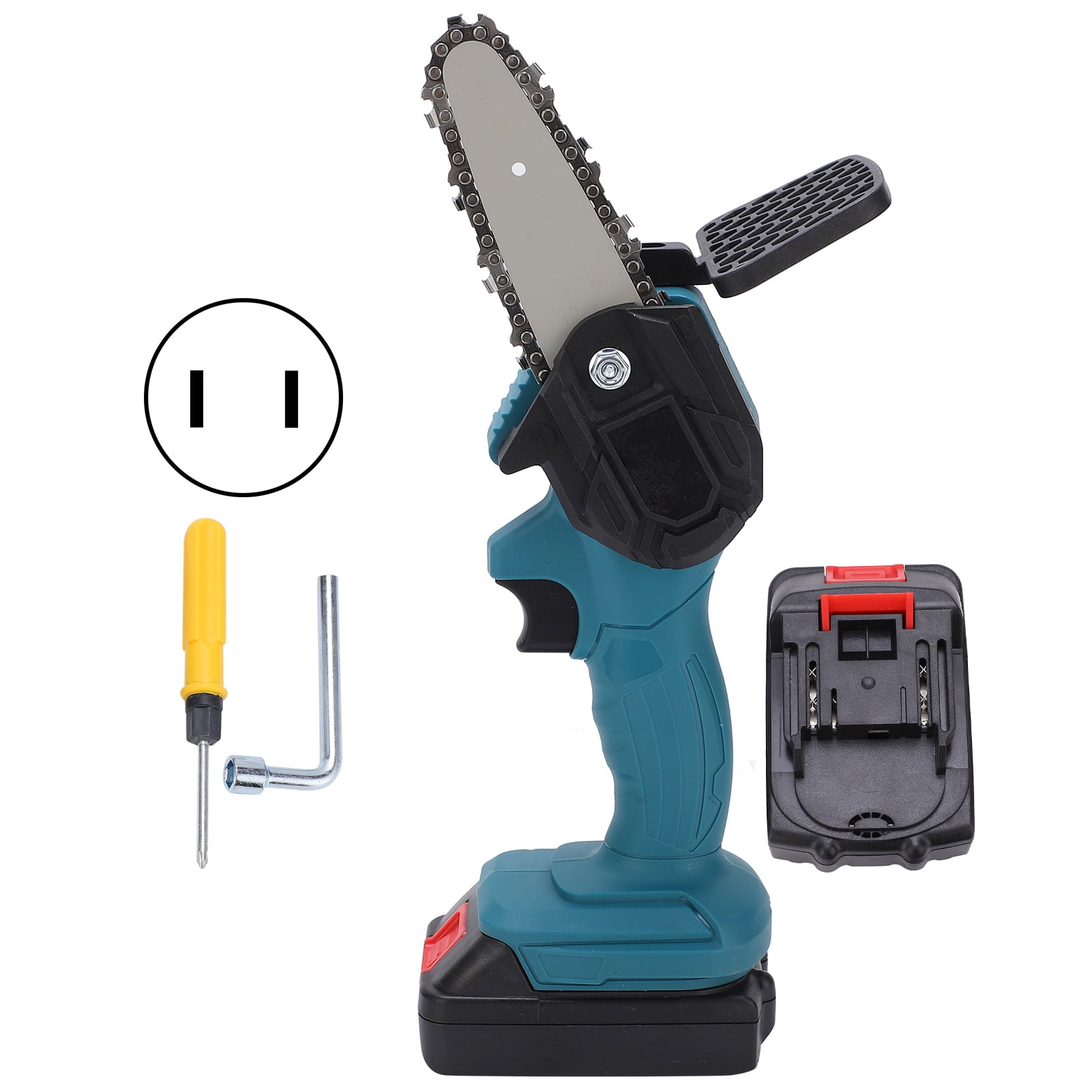 Portable Electric 1-Handed Trimming Tool Chainsaw, Compact Design with ...