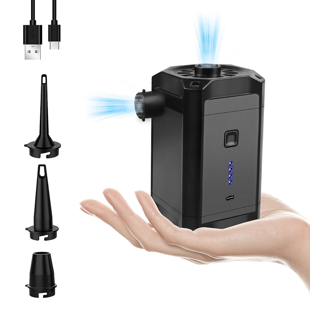 Portable Electric Air Pump Inflator Pump Rechargeable Air Compressor ...