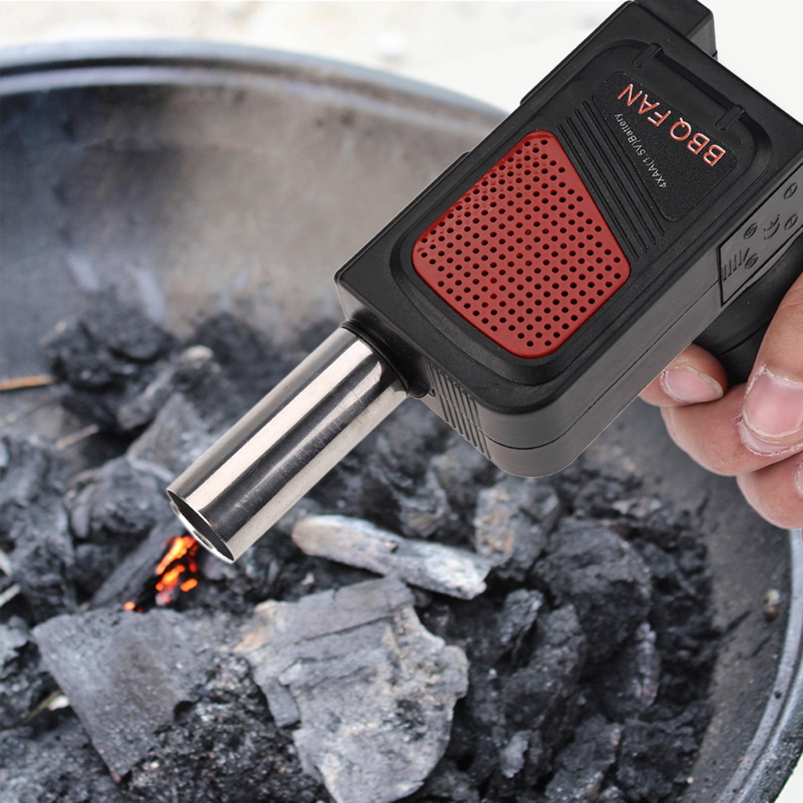 Portable Electric BBQ Fan Air Blower for Outdoor Camping Picnic Grill ...