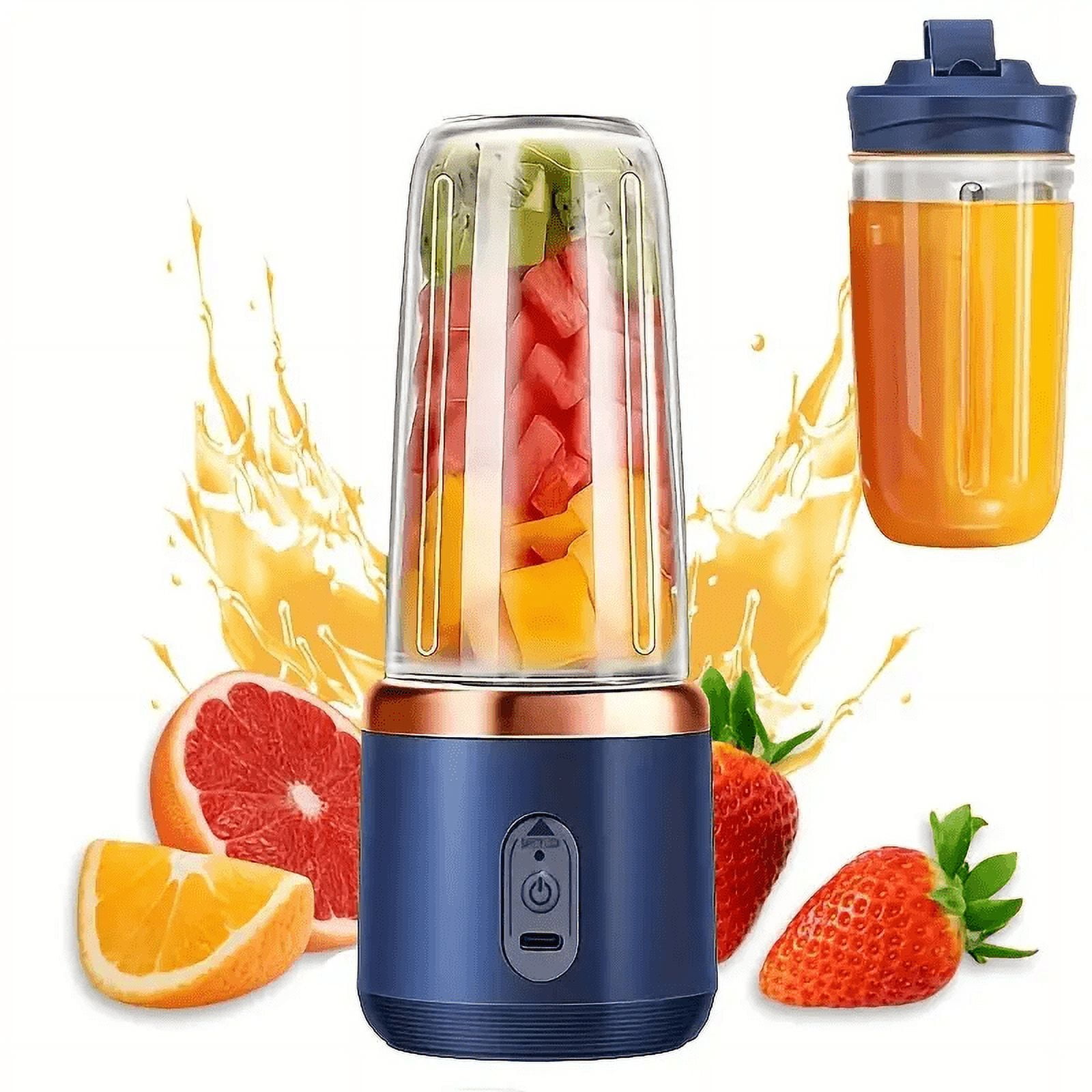 Portable Electric Blender Cup - 6pc Double Cups for Smoothies & Fruits ...